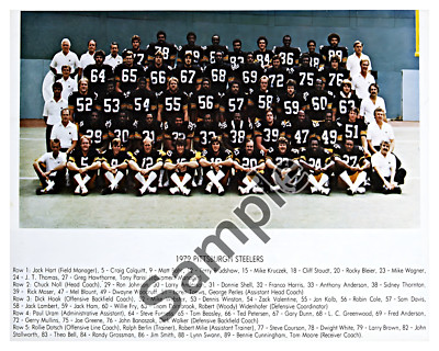 NFL 1979 Pittsburgh Steelers Team Picture Color with Names 8 X 10 Photo ...