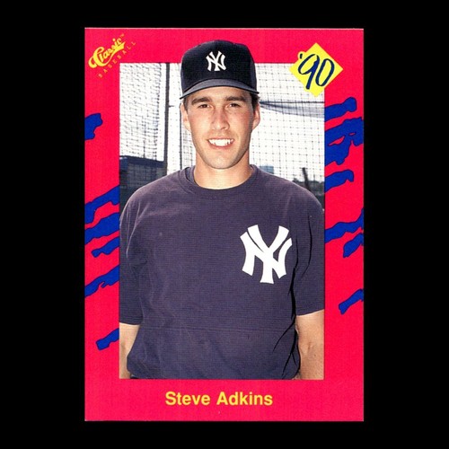 Steve Adkins 1990 Classic Blue New York Yankees #T2 R321A 96 | eBay