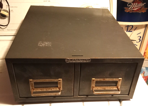 Steelmaster 5x3 Card File 2 Drawer Cabinet 12.25"x16"x 5" | eBay