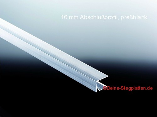 Abschlussprofil Doppelstegplatten 16 Mm