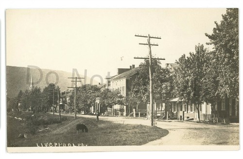 RPPC Street View LIVERPOOL PA Perry County Pennsylvania Real Photo ...