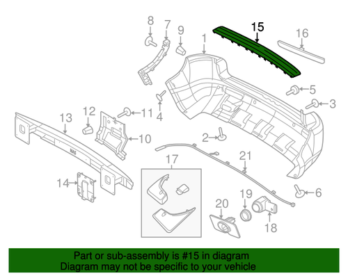 NEW Genuine OEM LAND ROVER LR2 2008 - 2015 Step Pad Insert Bumper ...