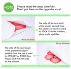 Flower Fly Trap Stickers Window Bug Catcher Insect Killer Sticky Paper ...