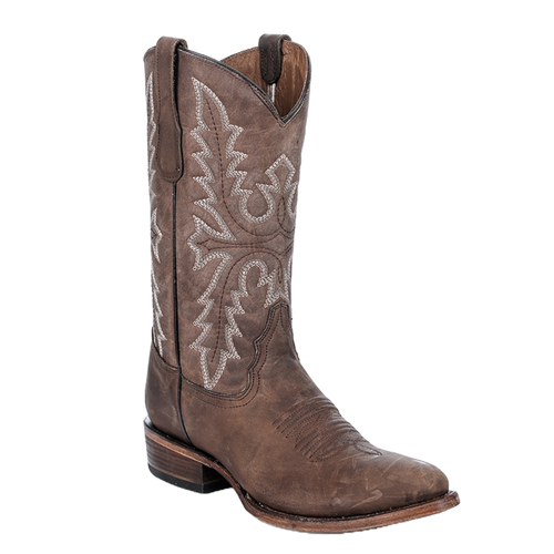 Circle G By Corral Men's Embroidery Round Toe Chocolate Brown Boots ...