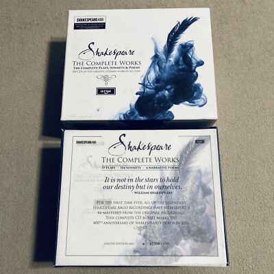 Shakespeare 400 The Complete Works Plays Sonnets Poems 100 CDs Argo ...