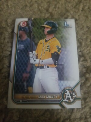 MAX MUNCY 2022 BOWMAN PROSPECTS CARD BP-89 OAKLAND ATHLETICS (FIRST ...
