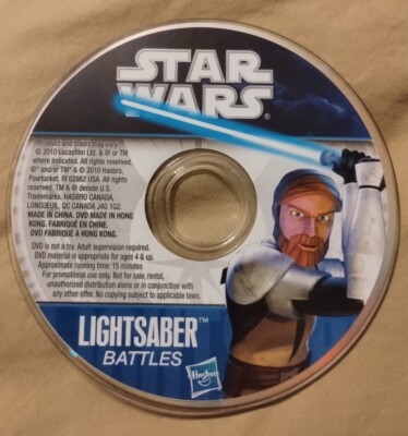 Star Wars "Lightsaber Battles" Mini DVD Hasbro 2010 - Disc only | eBay