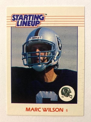 1988 Marc Wilson Starting Lineup Card NFL Raiders Kenner | eBay