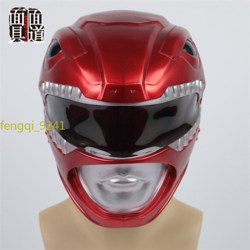 Men Helmets Cosplay Mighty Morphin Power Rangers Halloween Display Mask ...