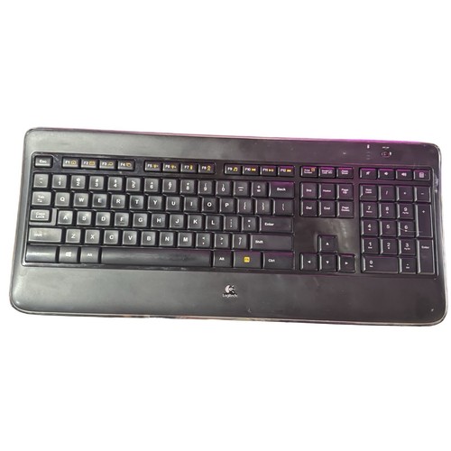 LOGITECH K800 Wireless Illuminated Keyboard (Y-R0065) with Receiver ...