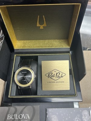 Bulova Rat Pack Automatic Men’s Watch 96B406 RARE WITH BOX AND PAPERS ...