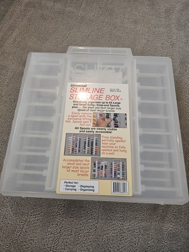 Sulky Universal Slimline Thread Storage Box Holds 64 Spools | eBay