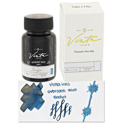 Vinta Inks Hello Rain Collection Bottled Ink in Overcast Blue [Badya ...