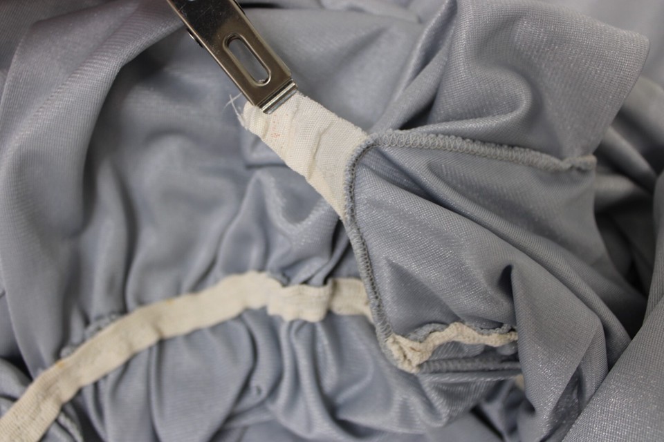 Nightgown Size S Vintage 70’s Silver Gray Satin Silky Long Full Flowy ...