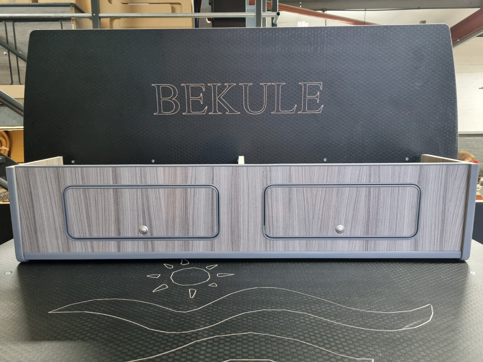 1200mm Campervan Overhead Lockers camper Sprinter lightweight ply ...