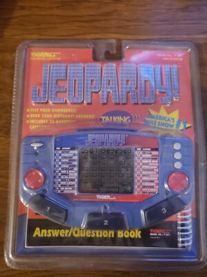 Jeopardy Handheld Electronic LCD Game 1997 Talking Tiger Electronics 7 ...