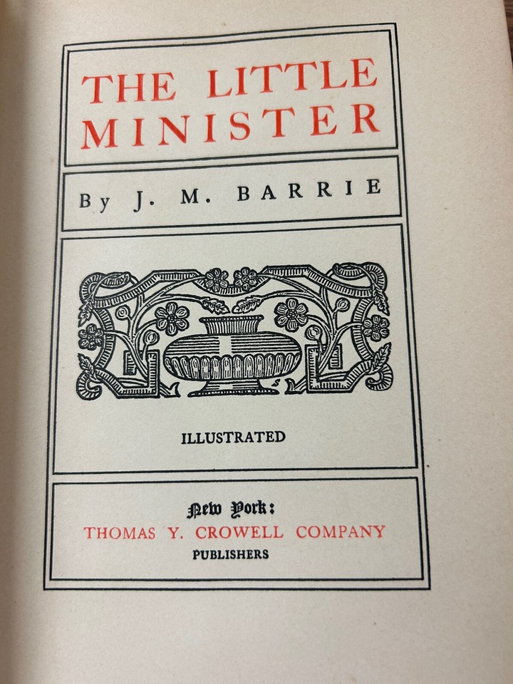 The Little Minister by J.M. Barrie; Vintage Book by the author of Peter ...