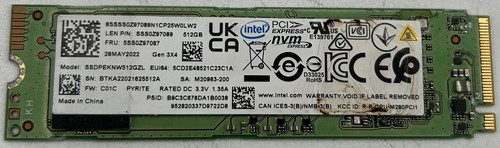 INTEL SSDPEKNW512GZL 512GB M.2 NVMe SSD HARD DRIVE #116939# | eBay