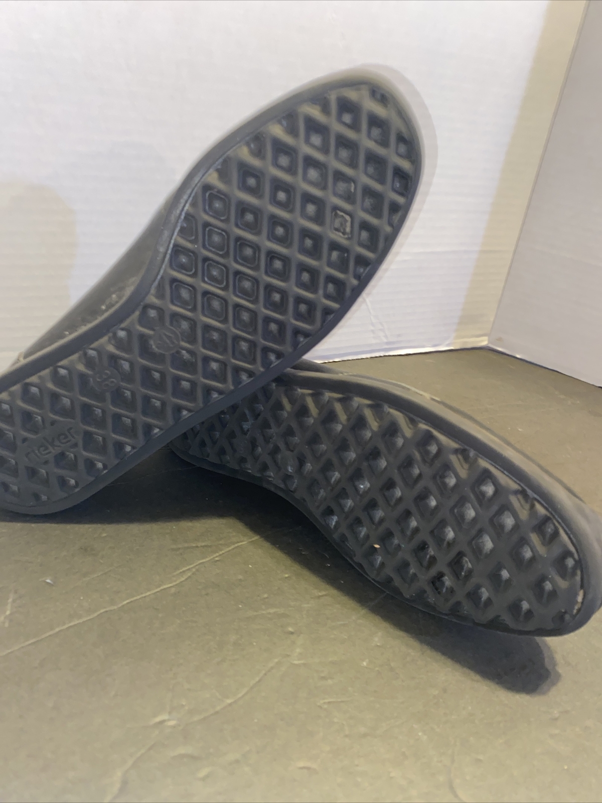 Rieker Tex Antistress Women Black Comfort Loafer Shoe… - Gem