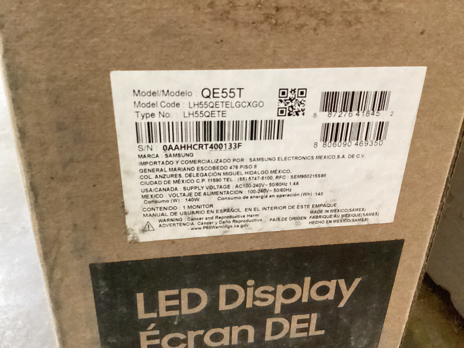 Samsung QE55T - 55" - UHD LED 4K (Smart TV) for sale online | eBay