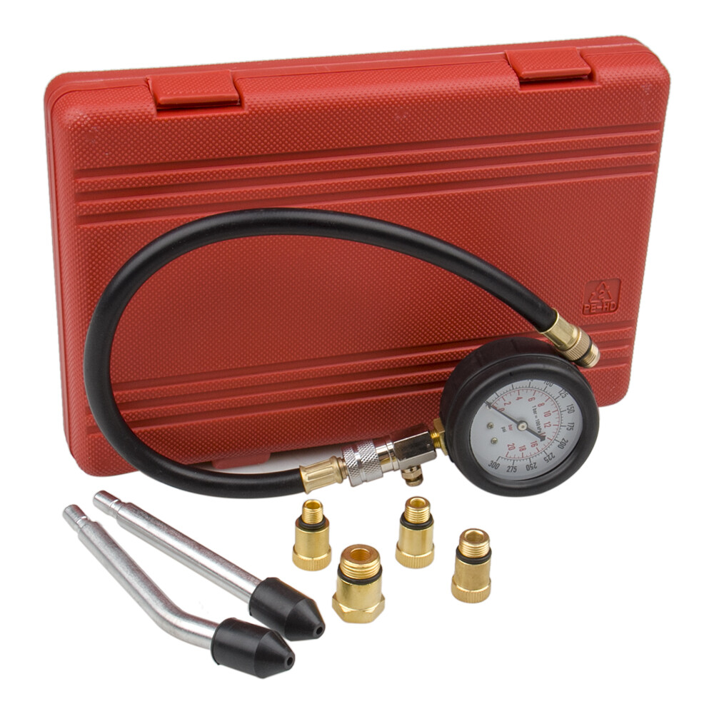 0-300PSI Engine Cylinder Compression Pressure Tester Gauge Gas Check ...