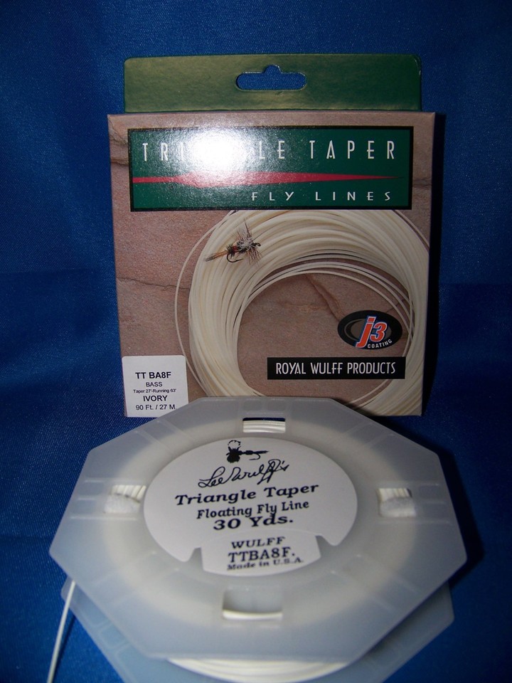 Royal Wulff Bass Triangle Taper Fly Line WF-6 Thru WF-10 Ivory or Olive ...