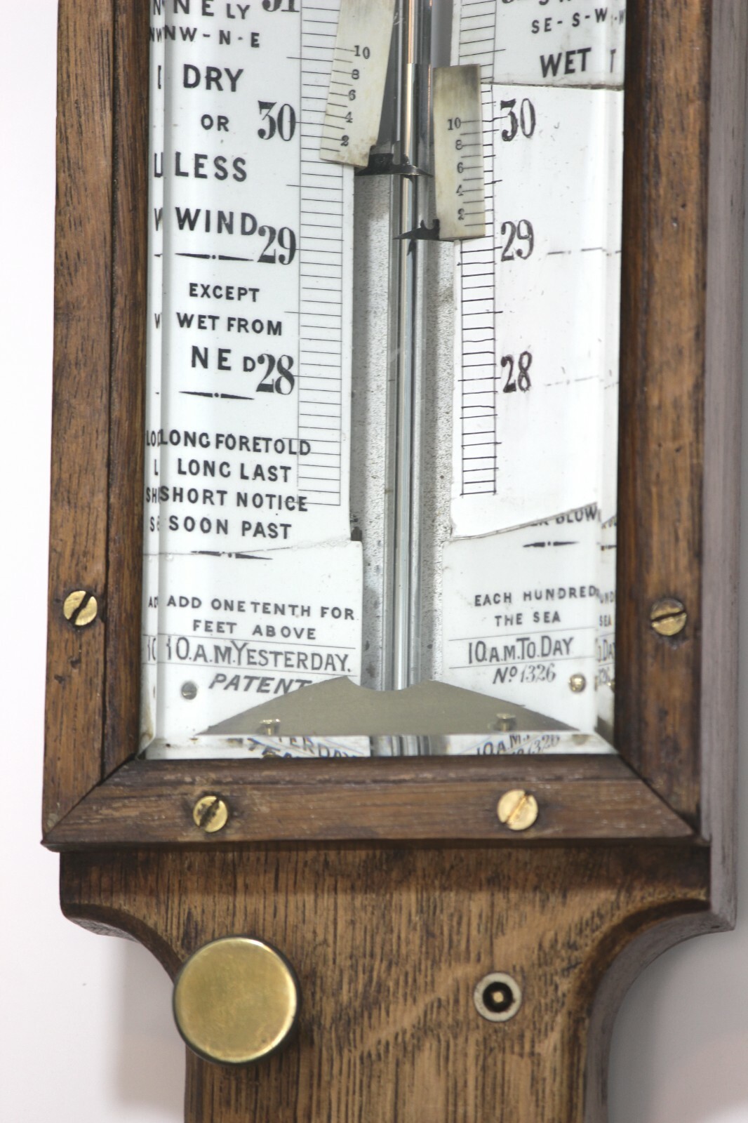 19th Century ‘Admiral Fitzroy’s Storm Barometer’. BY Negretti & Zambra ...
