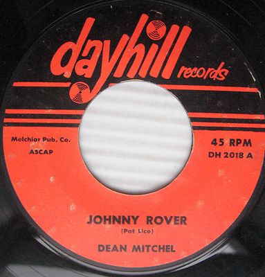 DEAN MITCHEL johnny rover b/w part time lover TEEN POP CRYER 45 w955 ...