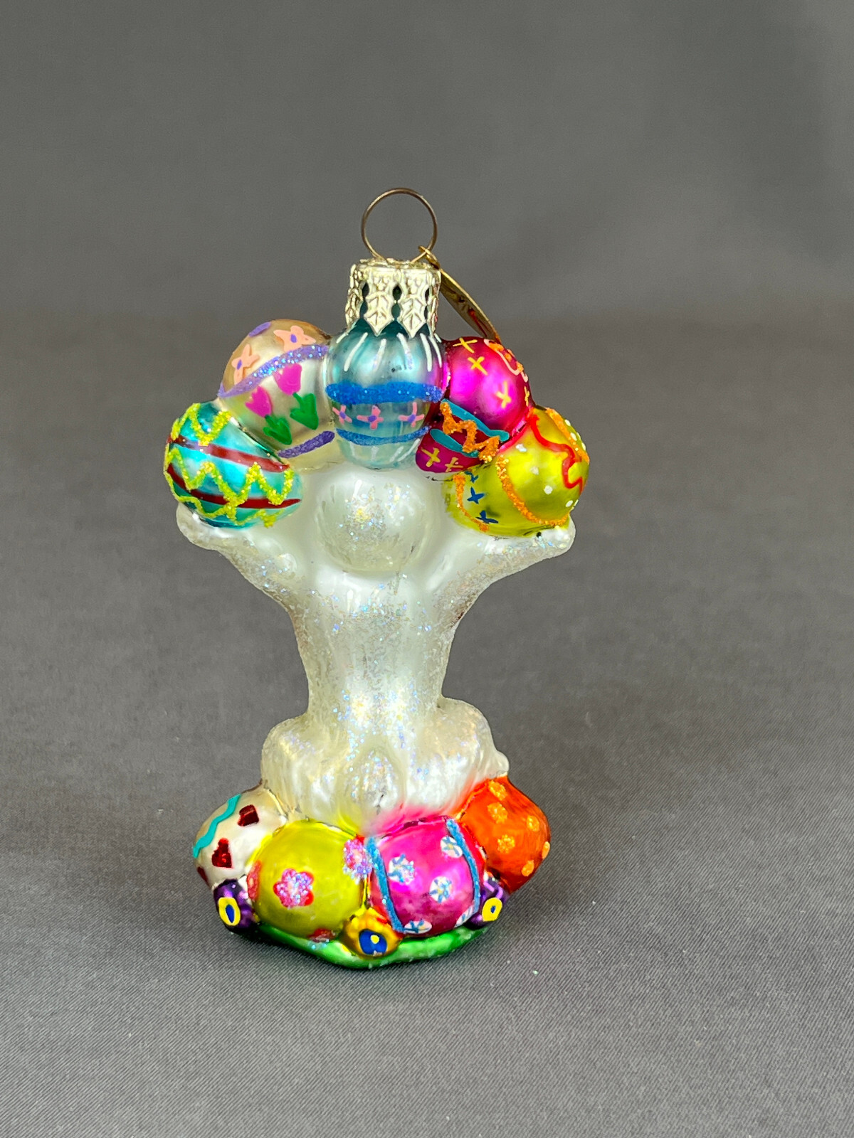 Christopher Radko AN EVEN DOZEN Gem Bunny with Eggs 3 ½” Ornament | eBay