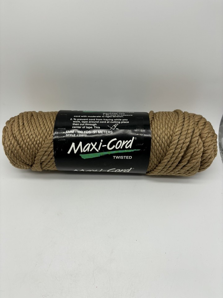 New Maxi Cord Twisted Brown Polypropylene 100 Yds 6 mm Macrame | eBay
