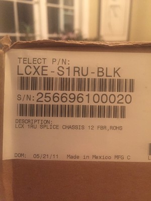 Telect LCXE-S1RU-BLK Fiber Patch Panel | eBay