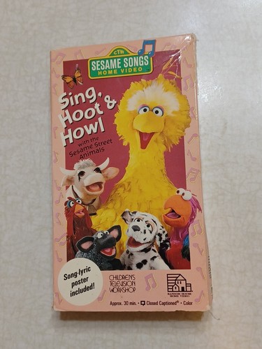 Sesame Street VHS Tape Sing Hoot & Howl With The Sesame Street Animals ...