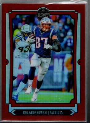 B2713- 2019 Panini Legacy Premium Edition Ruby #69 Rob Gronkowski /100 ...