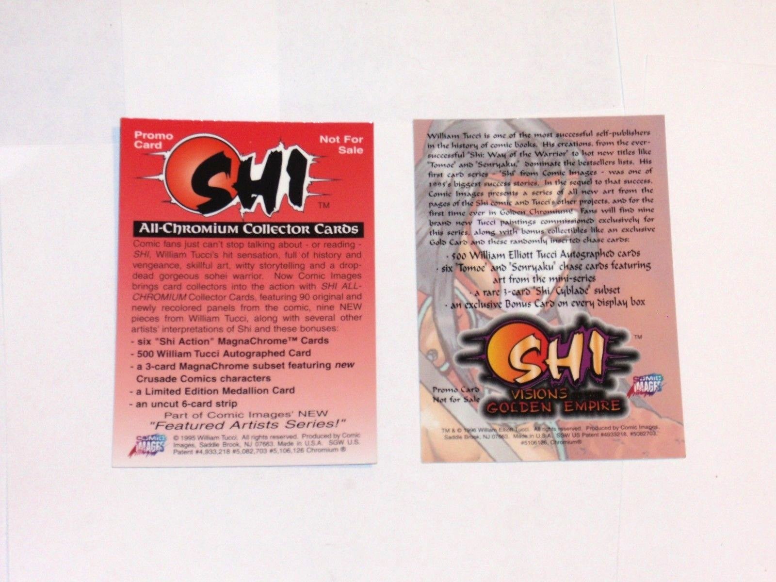 1995 SHI ALL-CHROMIUM + 1996 SHI VISIONS OF THE GOLDEN EMPIRE PROMO 2 ...