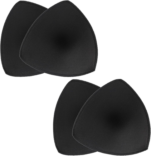 2 Pairs Bra Cups Inserts Triangle Sports Bra Inserts Push Up Breast Bra ...
