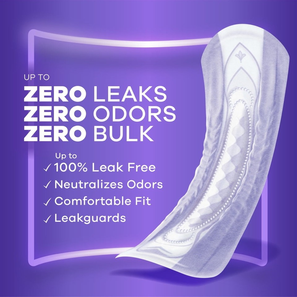 New Always Discreet Extra Heavy Long Incontinence Pads, 28 Count | eBay