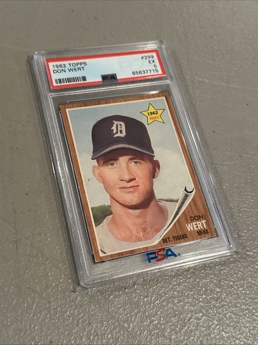1962 Topps #299 Don Wert RC Detroit Tigers PSA 5 | eBay