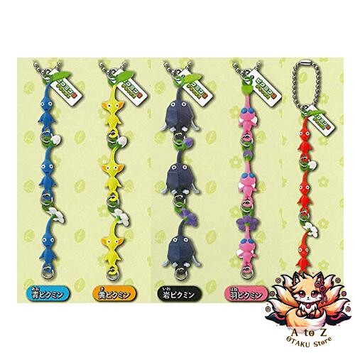 NEW Pikmin 3 Deluxe Connectable Mascots [Full set of 5 types] Gacha ...