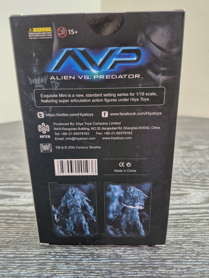 Hiya Toys AVP Active Camouflage Chopper Predator 1:18 Figure | Exquisite Mini | eBay