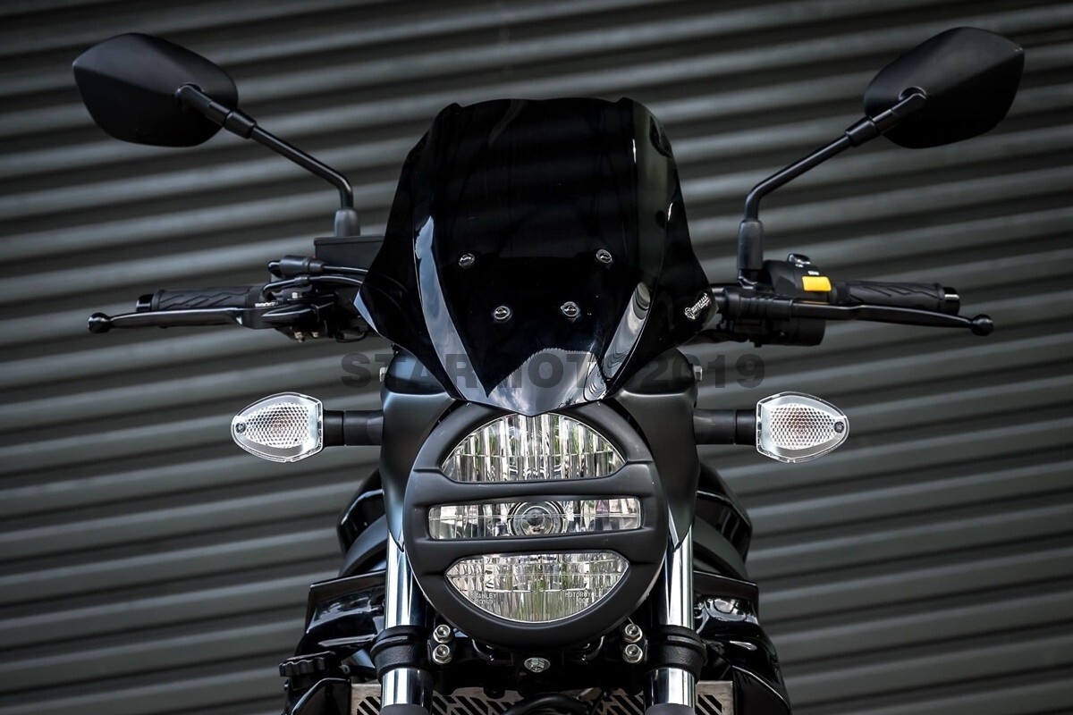 FOR SUZUKI SV650 SV650A SV650X HEAD LIGHT GUARD COVER BLACK ABS 2016 ...