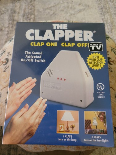 The Clapper Clap On Clap Off Sound Activated On/Off Switch NEW FACTORY ...