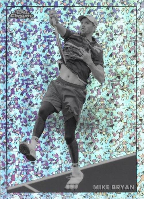 2021 Topps Chrome - Mike Bryan #73 Black & White Mini-Diamond Refractor ...