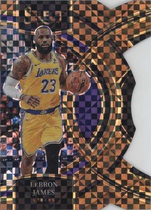 2023-24 Panini Select - Premier Level LeBron James #135 Bronze Checker ...