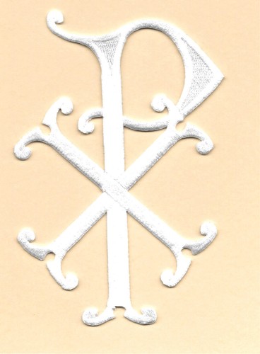 Chi-Rho Christogram-Liturgical-Vestment-Embroidered Iron On Symbol ...