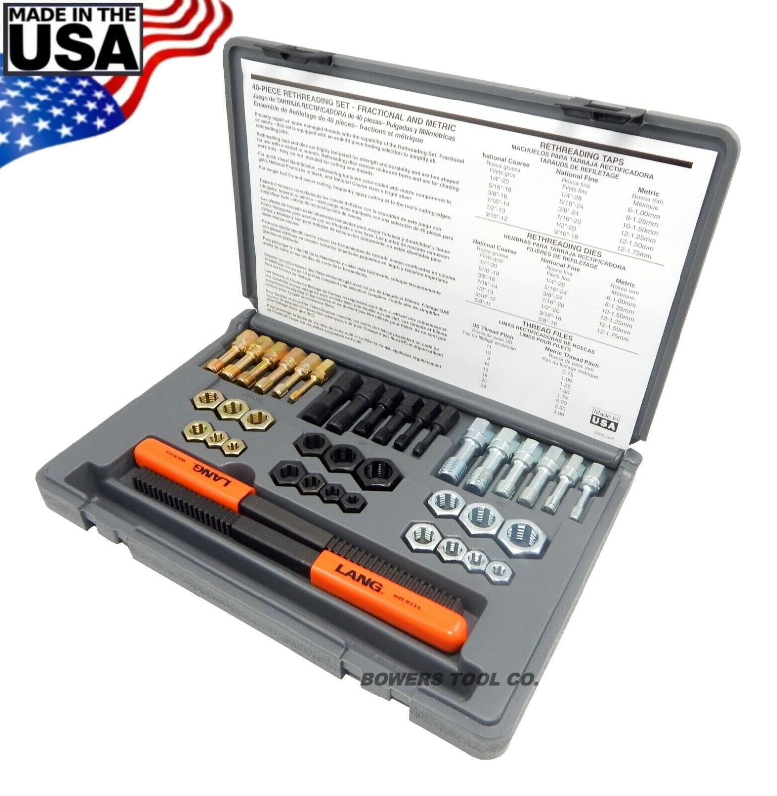 Lang Kastar 972 40 Piece Master Rethreader Kit Brand New w/ Warranty ...