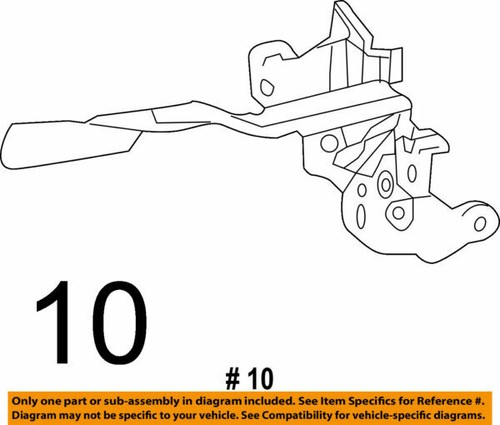 53510-42100 Toyota Lock assy, hood 5351042100, New Genuine OEM Part | eBay