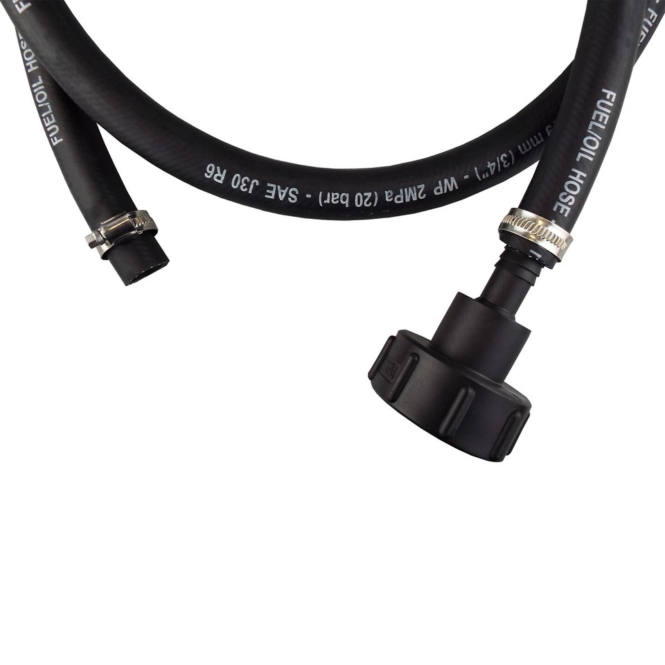 1M Kit IBC Tank Fuel Delivery Kit Fitting R6 Hose Nozzle Oil Water ...