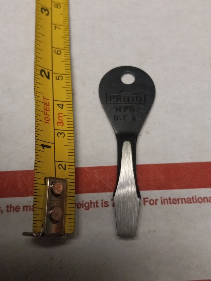1 Vintage PROTO USA Key Ring Keychain Screwdriver Advertising Flathead ...