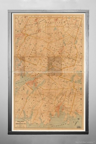 1895 Map| Road map of Bristol Co., Mass| Bristol County|Massachusetts ...