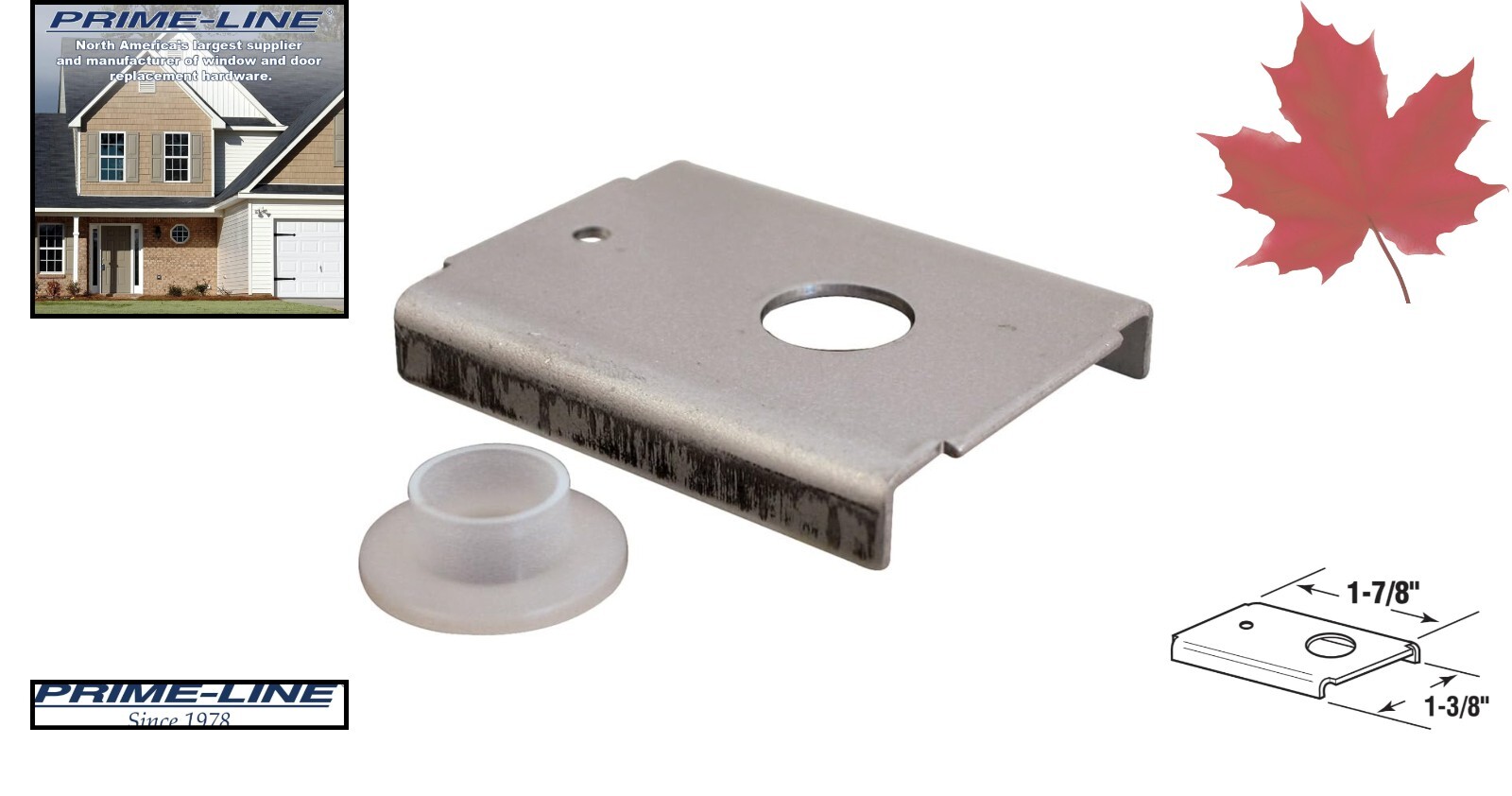 Heavy-Duty Bi-Fold Door Repair Bracket - Repairs Doors - Fits 1-1/8 in ...